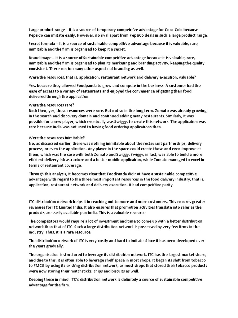 VIRO Analysis | PDF | Competitive Advantage | Brand