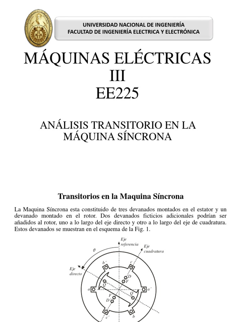 Análisis Transitorio Máquina Síncrona | PDF