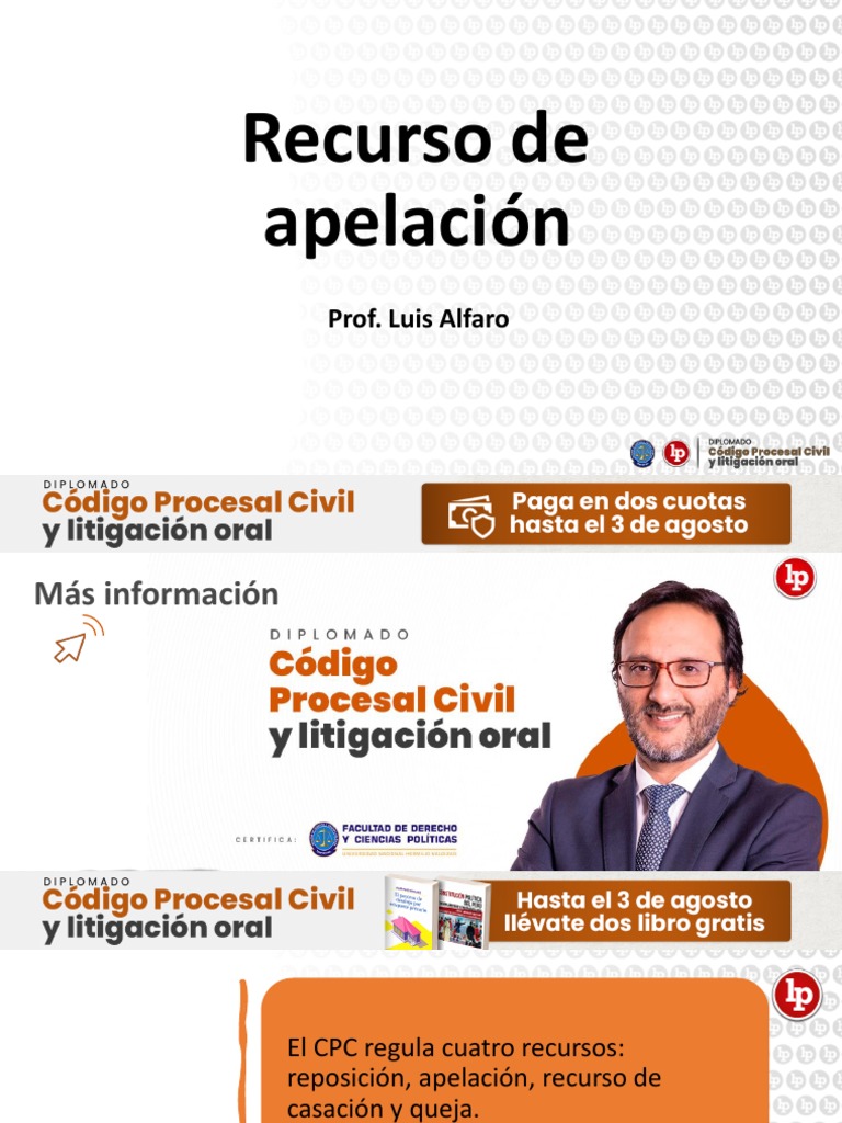 Recurso de Apelación PDF Gratis | PDF | Apelación | Sentencia (ley)