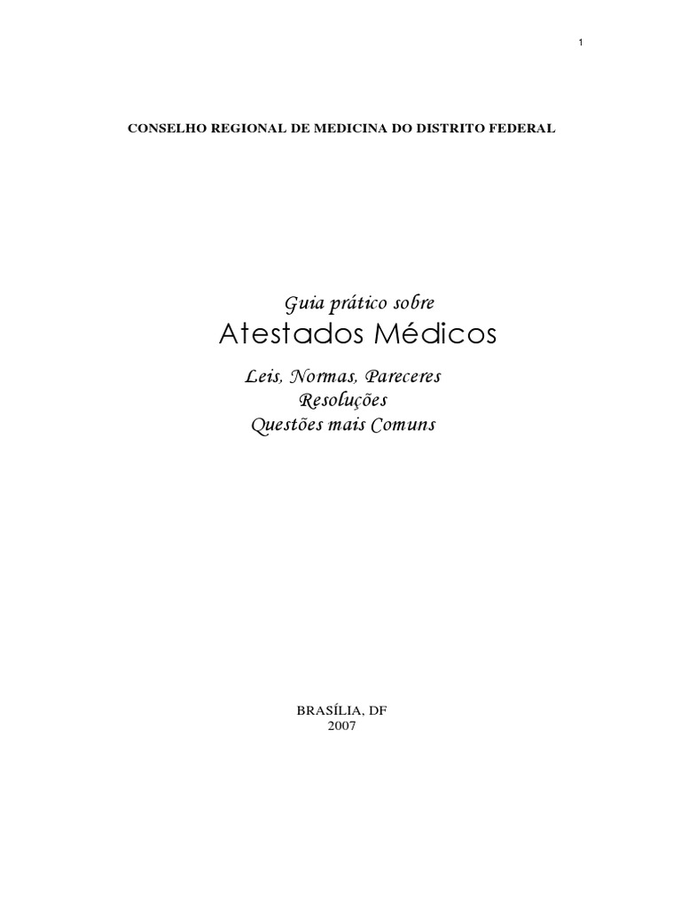 Guia Pratico Sobre Atestados Medicos 1 | PDF | Morte | Remédio Guia Pratico Sobre Atestados Medicos 1 | PDF | Morte | Remédio