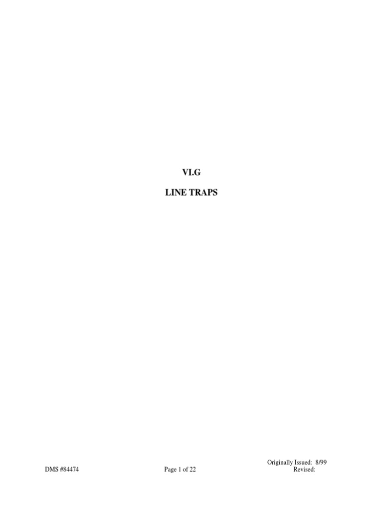 Line Traps Calculation | PDF | Electric Current | Temperature