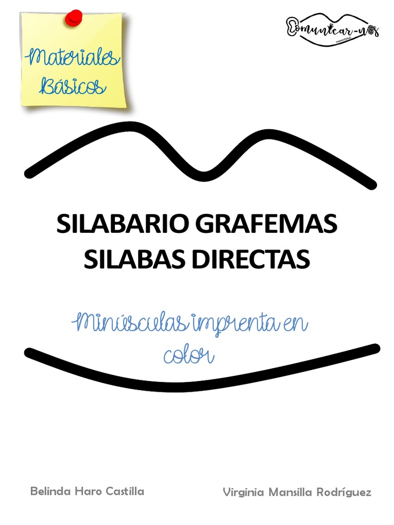 Silabario Grafemas Silabas Directas Minusculas Imprenta Color | PDF ...