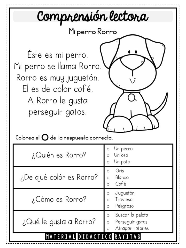 Comprensión Lectora de Animales | PDF | Color