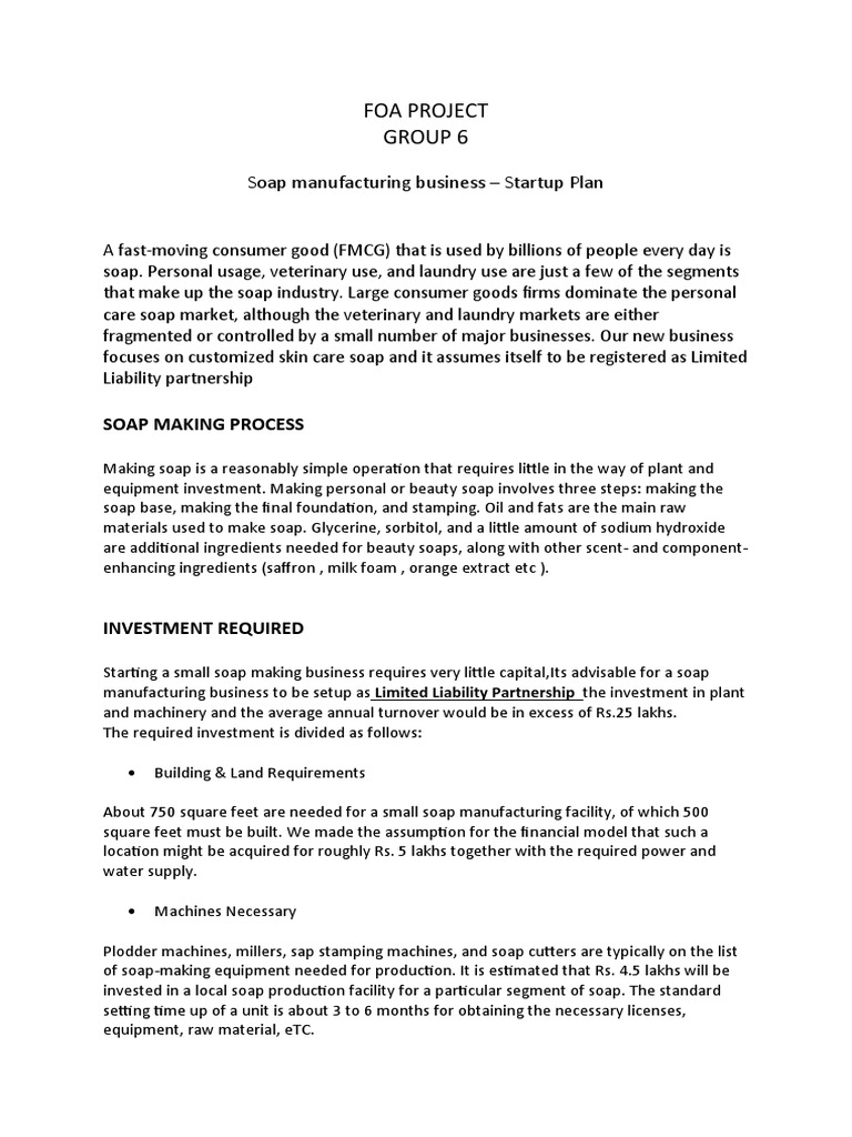 Foa Project | PDF | Soap | Banks