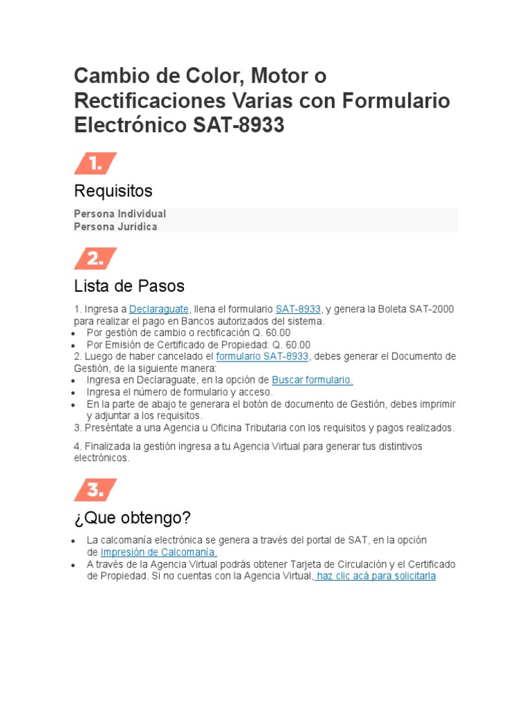 Cambio de Color y Motor SAT | PDF