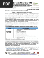 CBSE Science Exhibition 2025-26 Guidelines | PDF | Science
