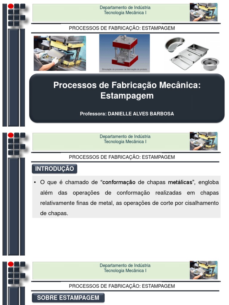 Estampagem | PDF | Metais | Engenharia Mecânica