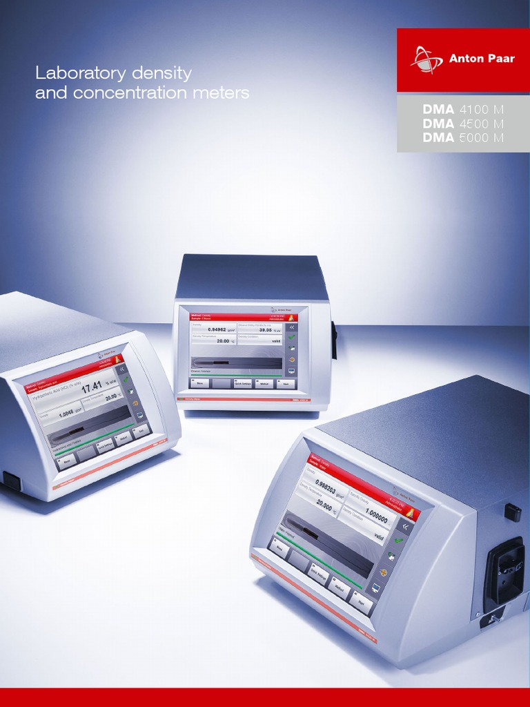 Brochure DMA M Series Screen | PDF | Density | Viscosity