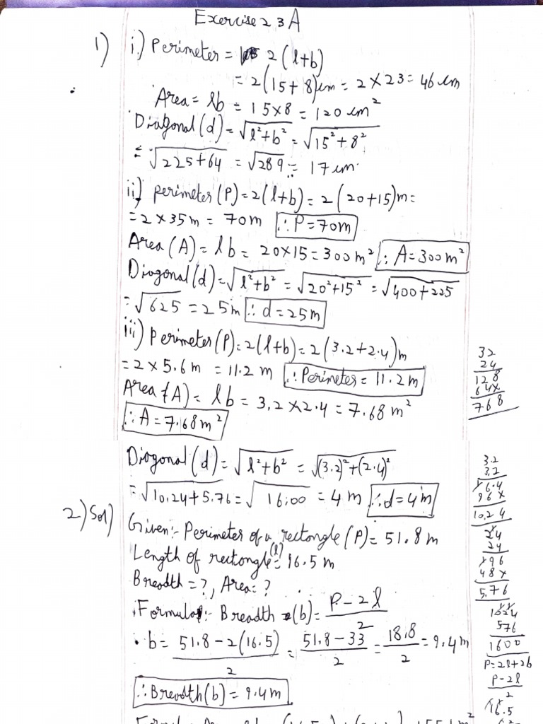 Sashank Podila 8th Roll No-231 Math Homework 23A | PDF