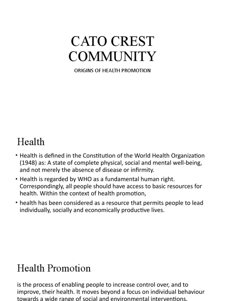 Cato Crest Community | PDF | Health Promotion | Health Care