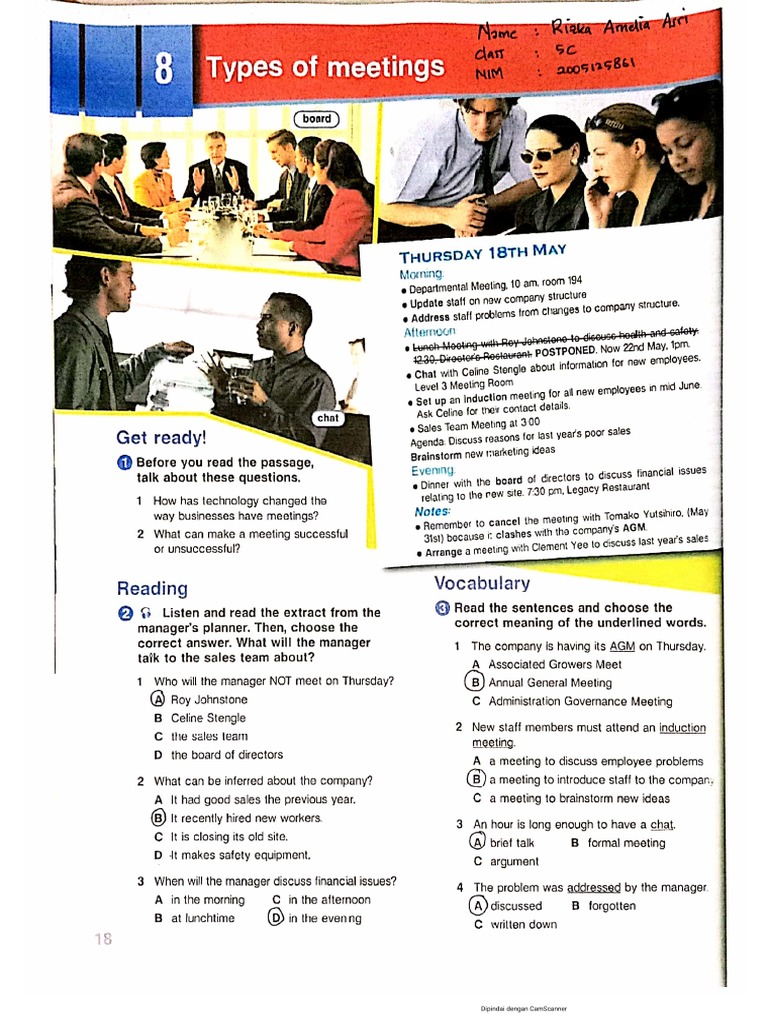 Types of Meetings - Rizka Amelia Asri | PDF