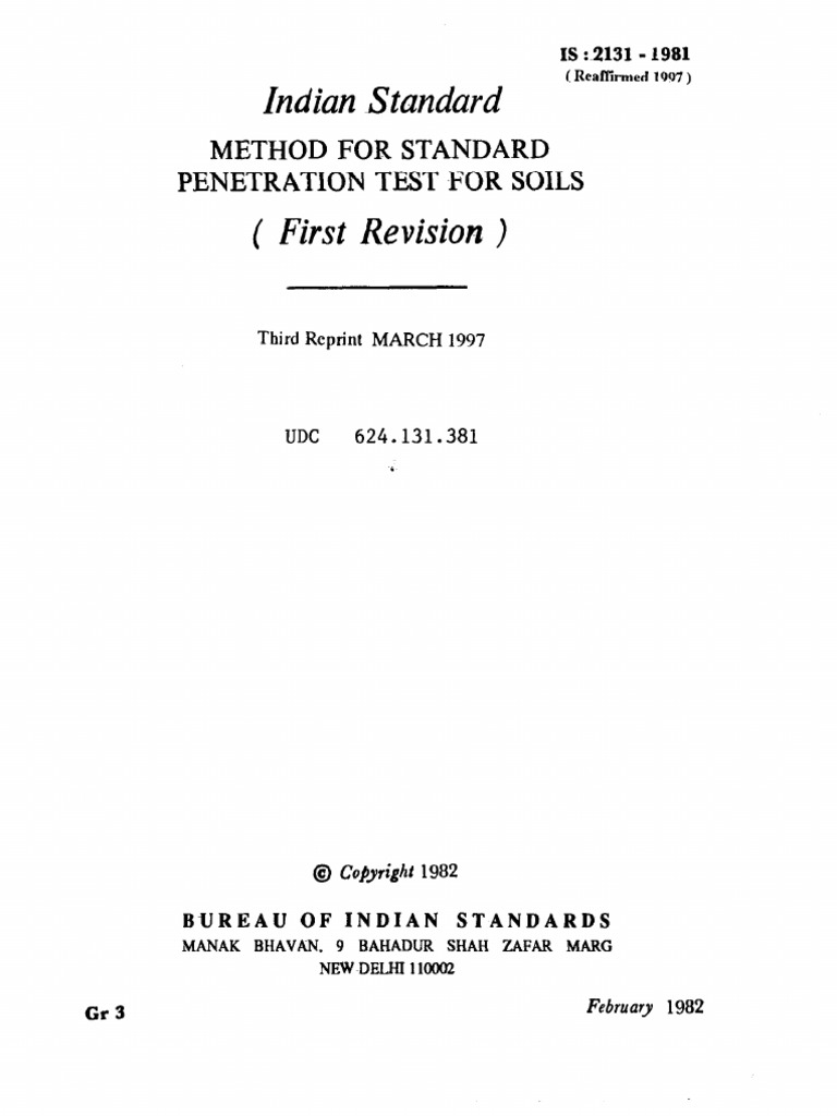 2131-Std Penetration Test | PDF