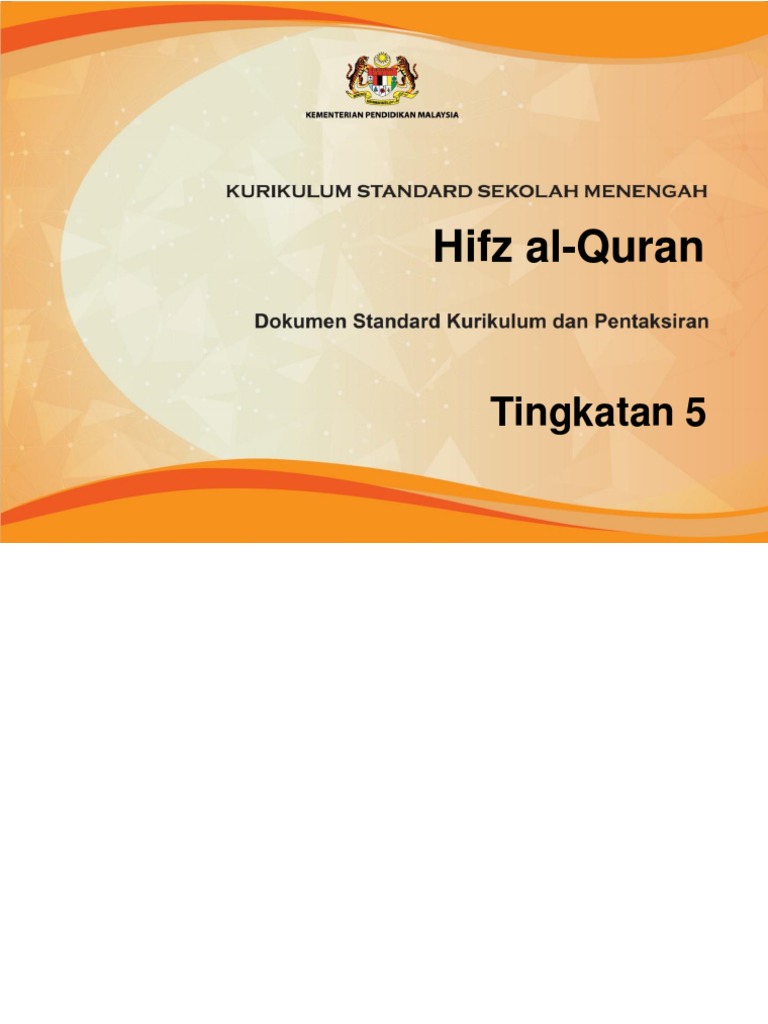 DSKP KSSM KBT Hifz Al-Quran Ting. 5 | PDF