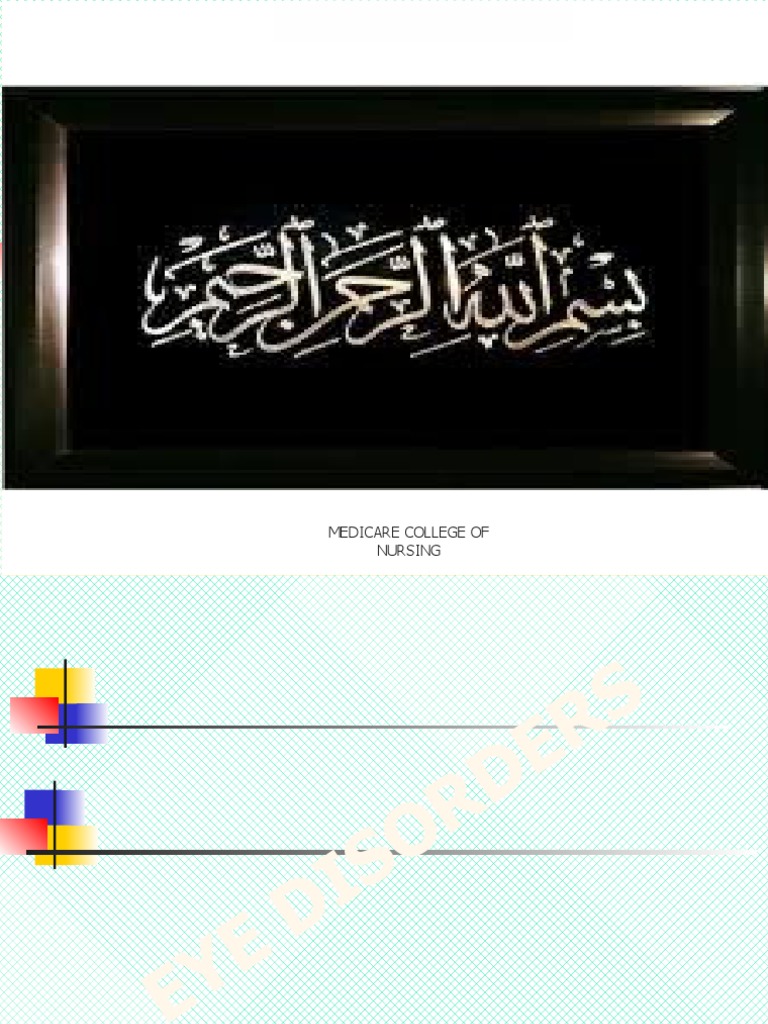 Eye Disorders | PDF | Glaucoma | Ophthalmology