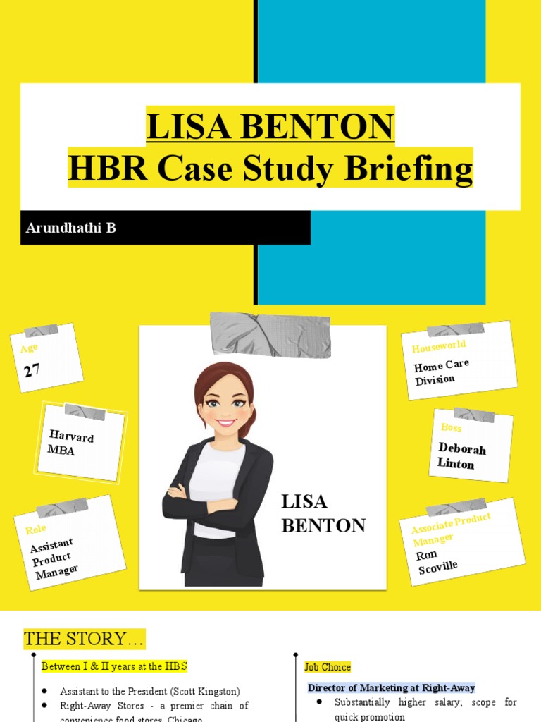 Lisa Benton Case Imt Regular Pdf Master Of Business Administration