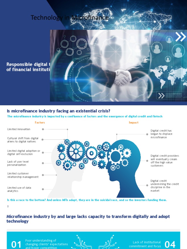 Technology in MFI | PDF | Microfinance | Authentication