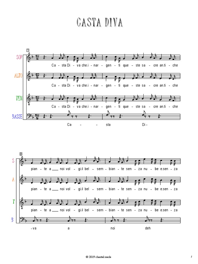 NORMA Casta Diva | PDF