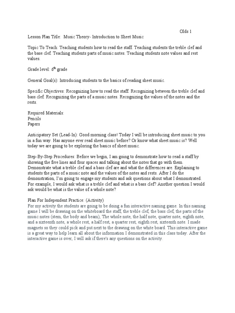 Lesson Plan | PDF | Multiple Choice | Lesson Plan