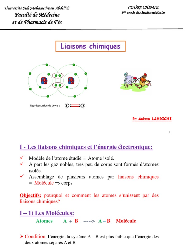 Types et caractéristiques des liaisons chimiques | PDF | Orbitale ...
