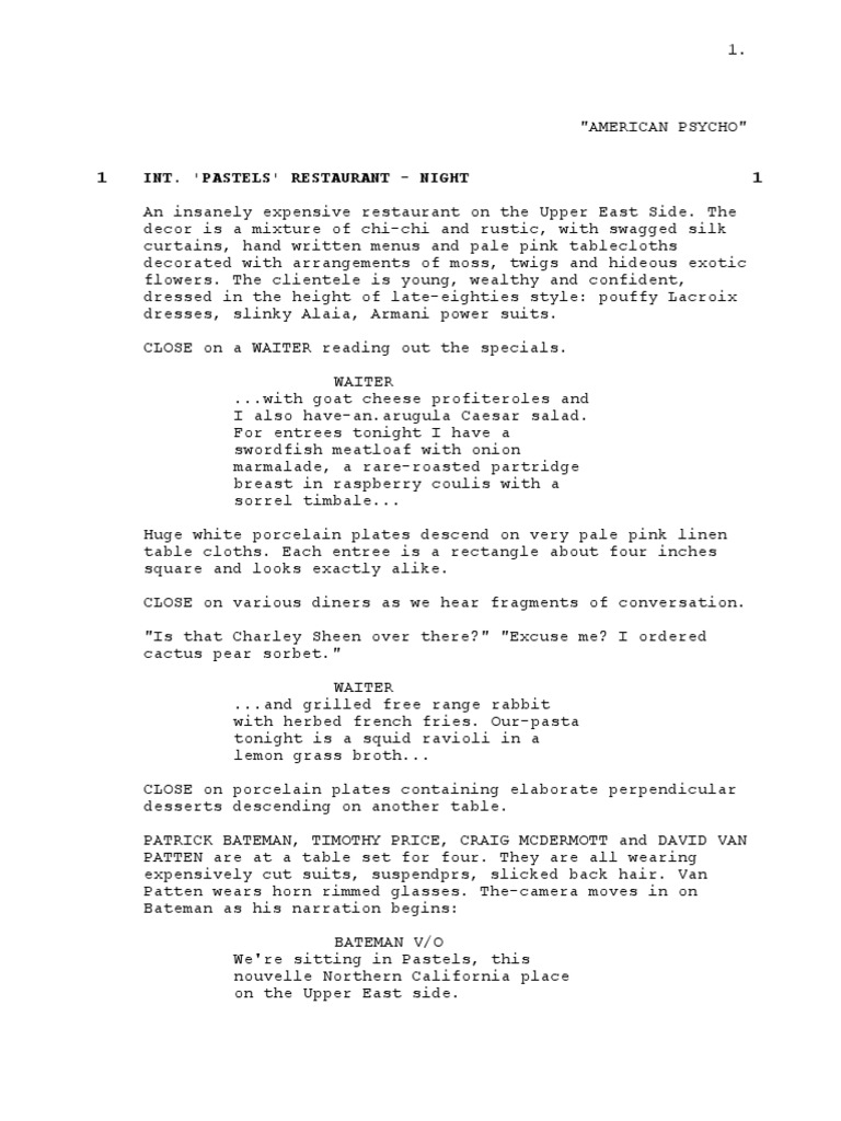American Psycho | PDF