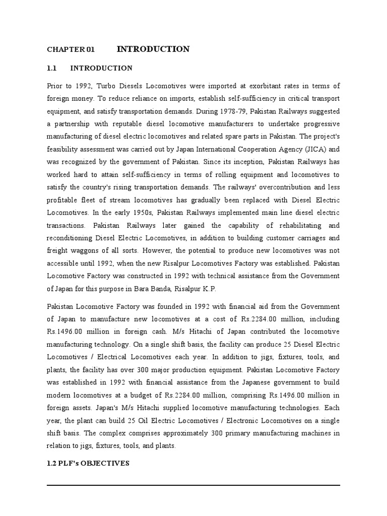 Pakistan Locomotive Factory Overview | PDF | Cheque | Debits And Credits