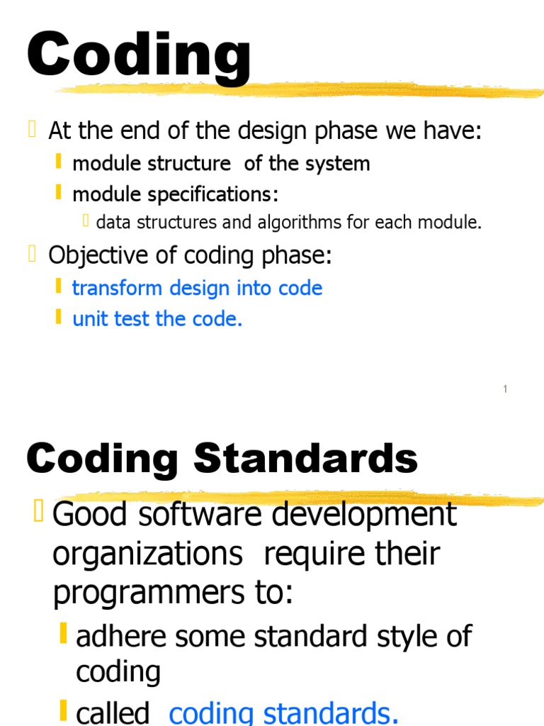 Lecture 19 Code Standards And Review Pdf Computer Programming Variable Computer Science