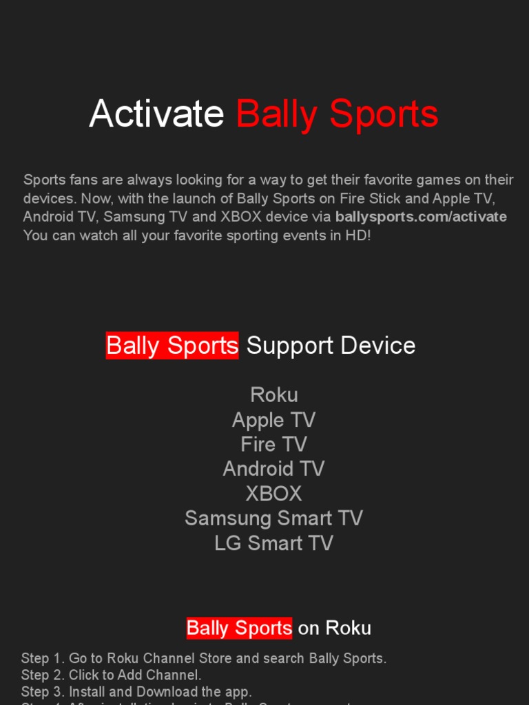 Bally Sports App Lg Tv