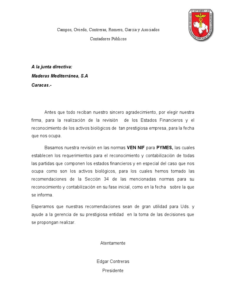 EJERCICIOS VEN NIF Sec 34 | PDF | Contabilidad | normas internacionales ...