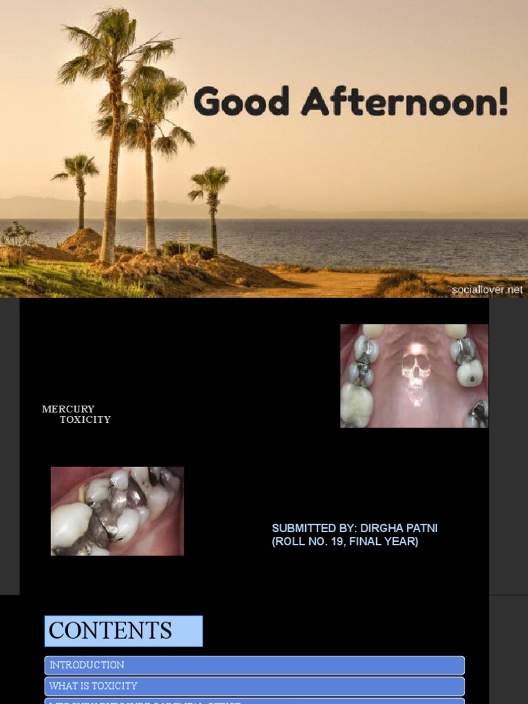 Mercury Toxicity Pdf Mercury Element Clinical Medicine