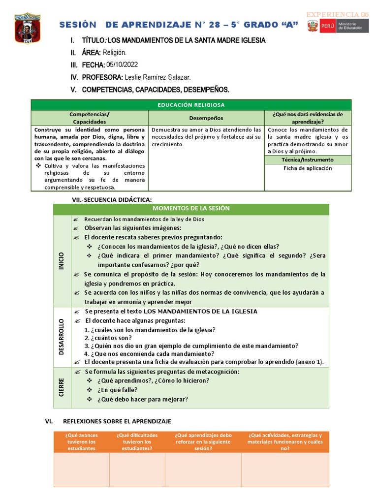 Sesión 22 | PDF | Maestros | Aprendizaje
