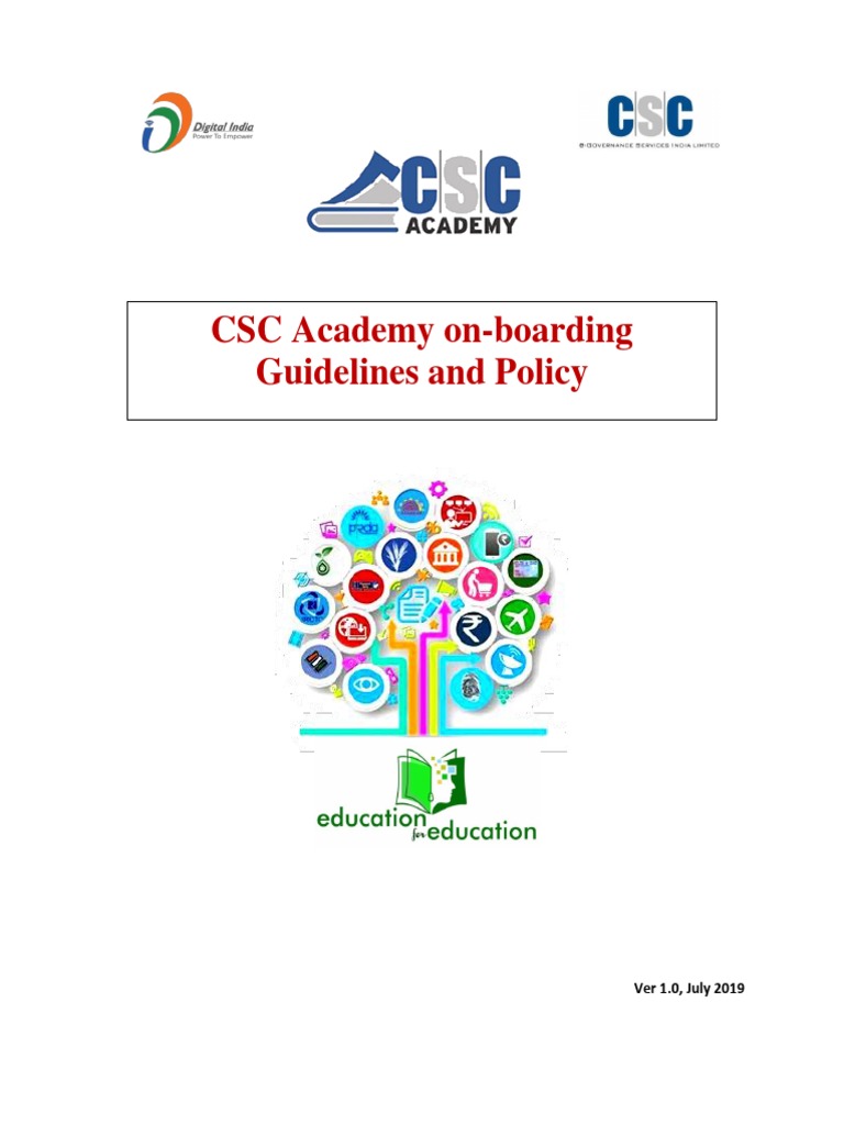 CSC Academy Guidelines Ver 1.0 | PDF | Educational Technology ...