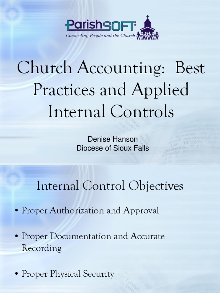 Church Accounting Best Practices | Bookkeeping | Cheque