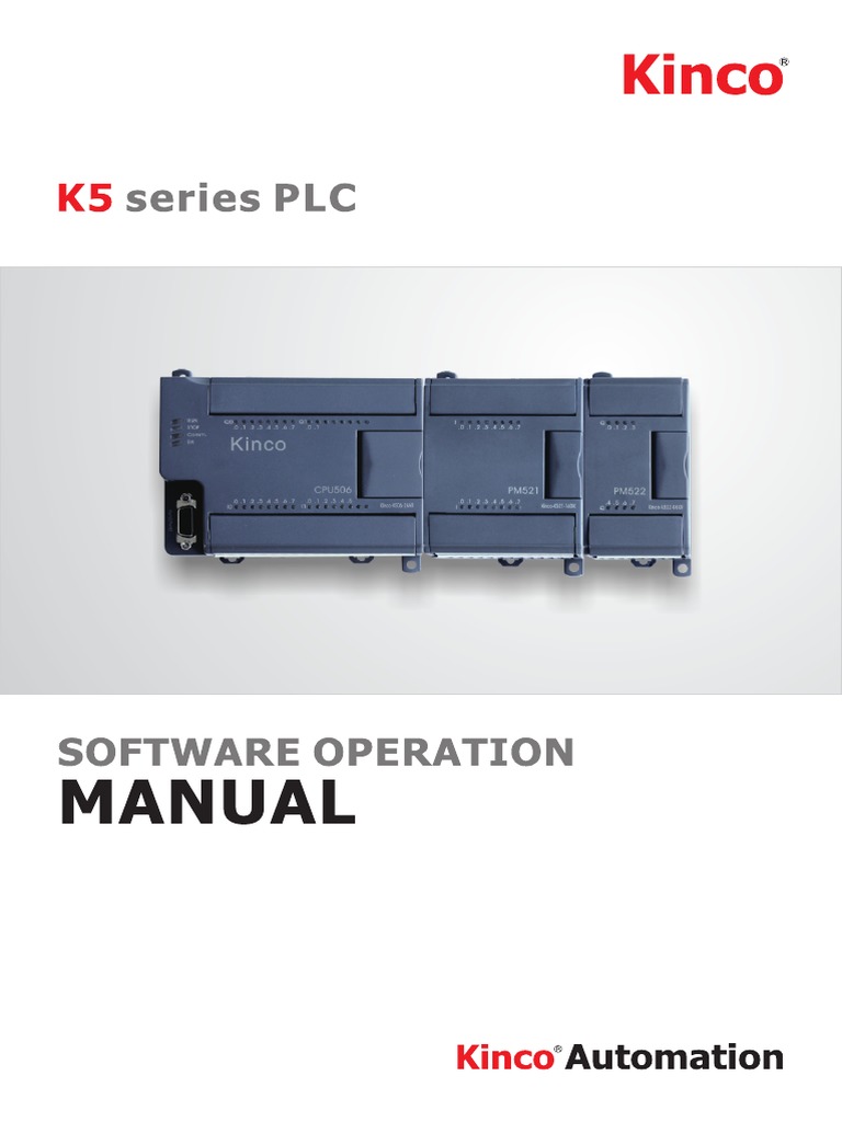 L011223 - K5 Software Manual | PDF | Programming | Computer Program