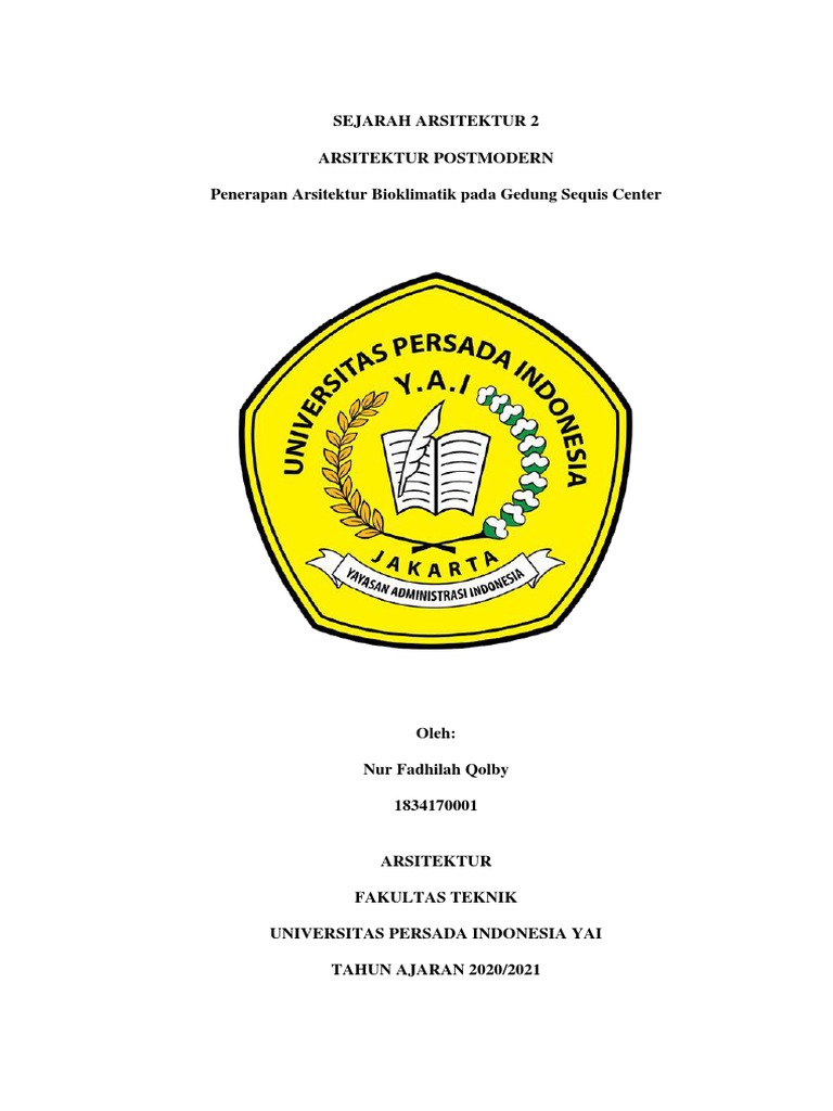 Sejarah Arsitektur 2 Arsitektur Postmodern Penerapan Arsitektur ...
