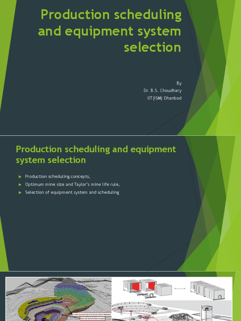 Production Scheduling | PDF | Mining | Scheduling (Production Processes) Production Scheduling | PDF | Mining | Scheduling (Production Processes)