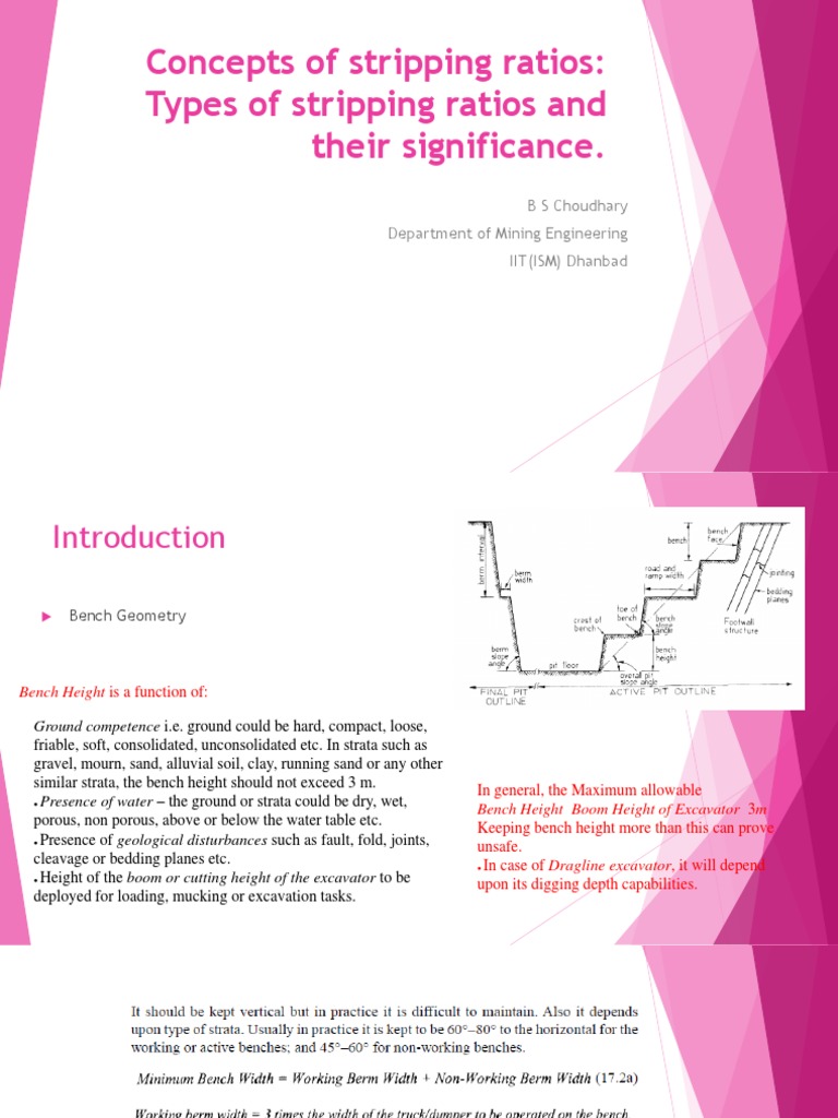 Stripping Ratio. | PDF | Mining | Coal Mining