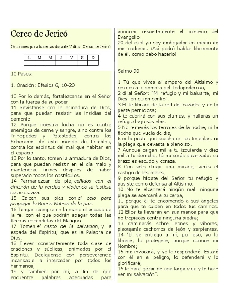 Cerco de Jericó | PDF | Oración | Jesús