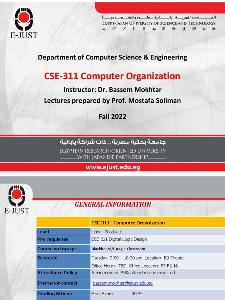 Lecture 1 Computer Organization 2022 | PDF | Read Only Memory ...