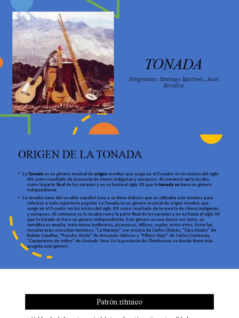 Tonada Ecuatoriana | PDF | Ritmo | Bailes