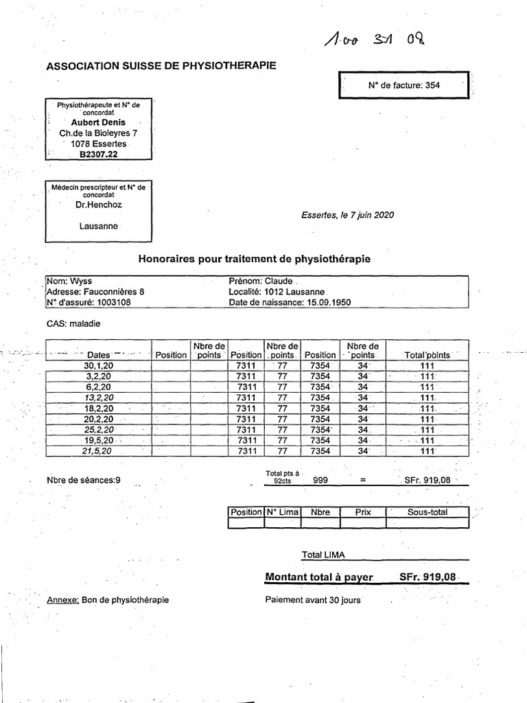 Facture Scannee - Facture Scan Née Sans Position Tarifaire | PDF