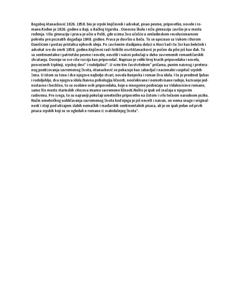 Bogoboj Atanackovic | PDF