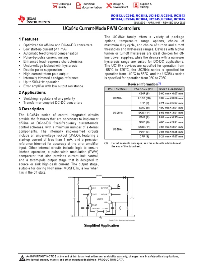 Uc3843 3842 | PDF | Electrostatic Discharge | Capacitor
