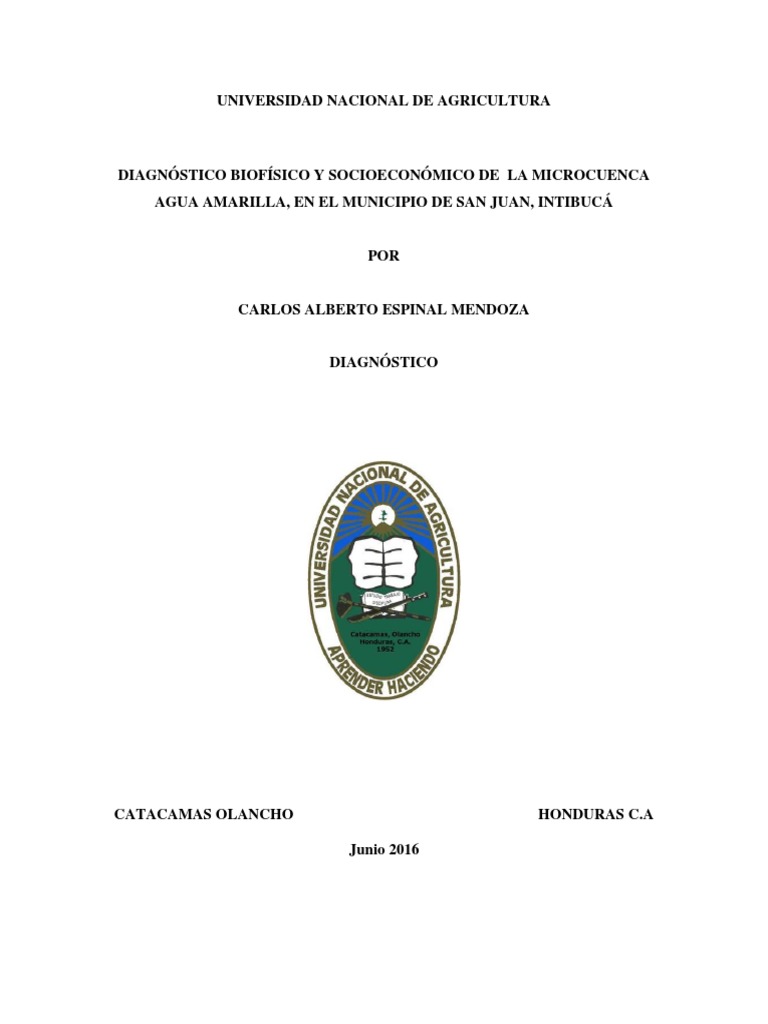 Carlos Alberto Espinal Mendoza | PDF | Cuenca de drenaje | Agua