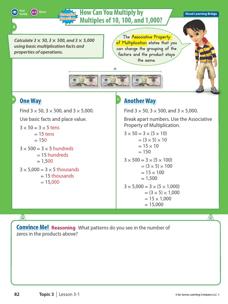 EnVision NA G4!03!01 PR | PDF | Multiplication | Mathematics