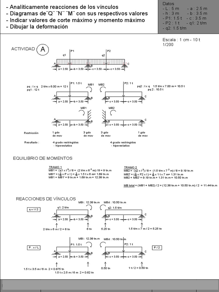 Calculo de Viga Continua | PDF | Métodos y materiales de enseñanza