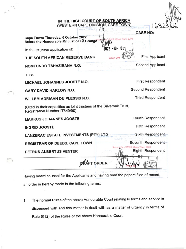 Court Order Order To Attach Assets Linked To Former Steinhoff CEO ...