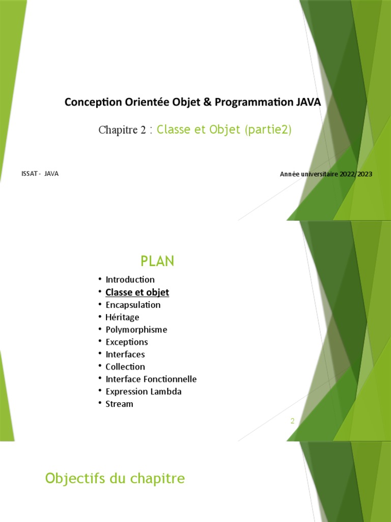 Chapitre 2 ClasseEtObjet p2 | PDF | Classe (informatique) | Java (Langage de programmation)