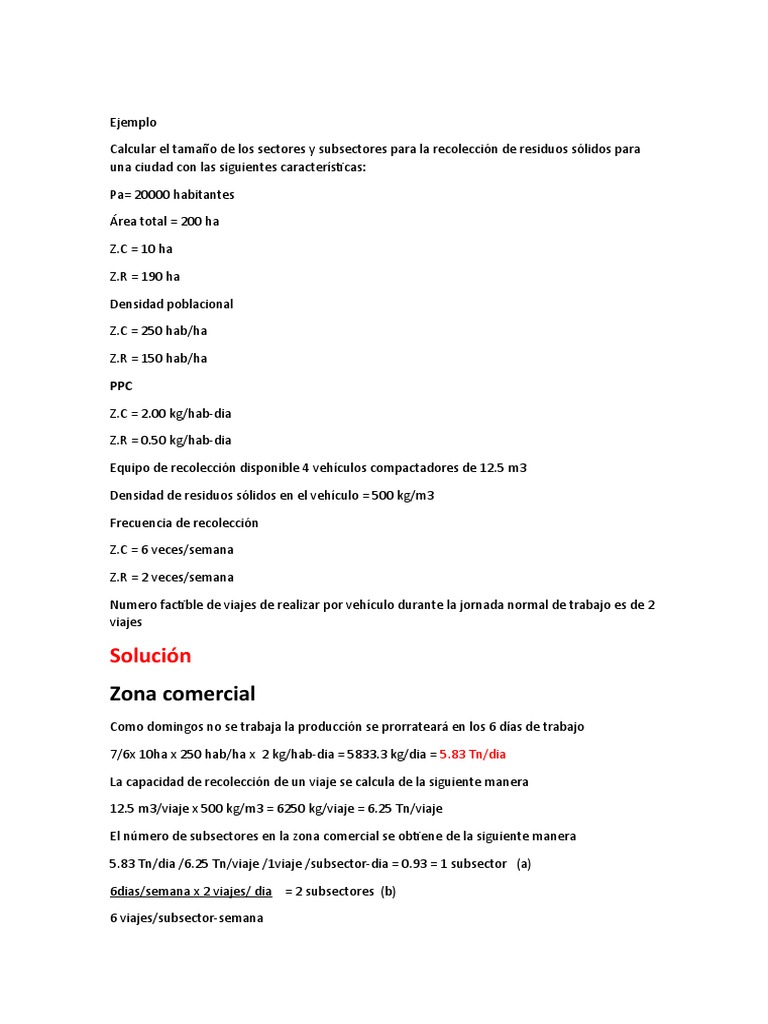 Ejemplo de Sectorizacion | PDF