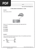 Prova Completa - 2 Ano Atualizado 2024 Saresp | PDF