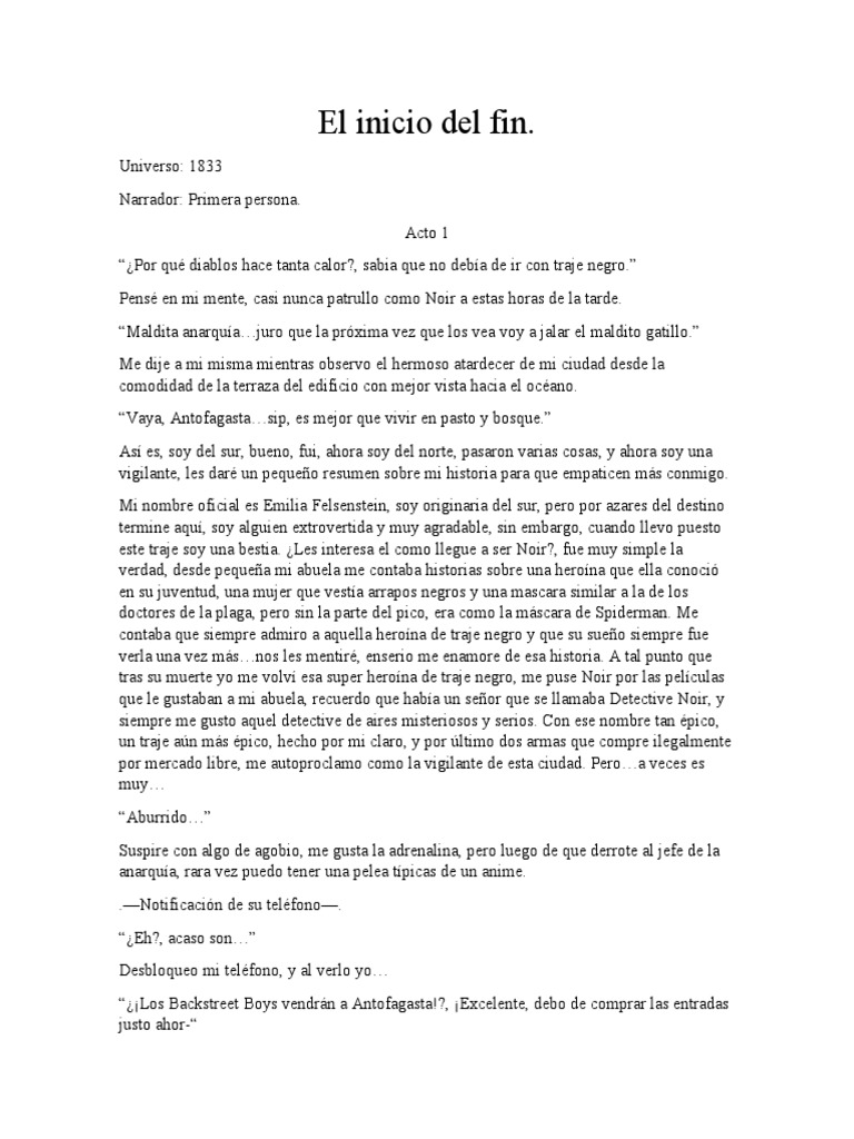 El Inicio Del Fin | PDF